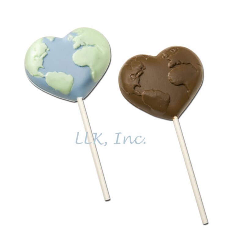 World Globe Earth Day Chocolate Lollipop Poly Bagged Tied - Etsy