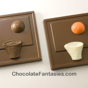 Basketball Chocolate Bar, 3 Oz, Gift Boxed, March Madness, Sports ...