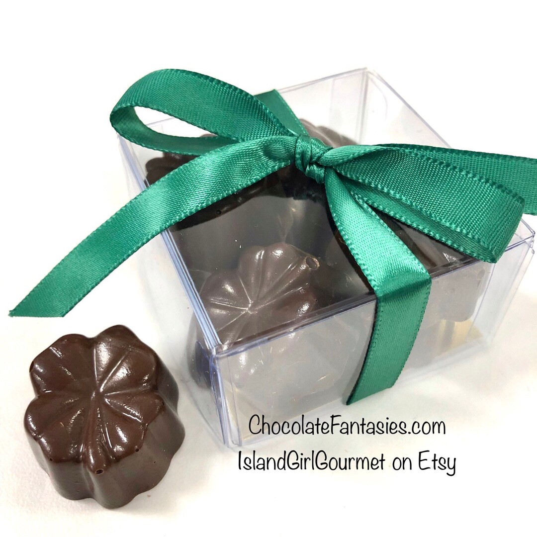 Chocolate Shamrocks, 6 Piece Favor Box, St. Patrick's Day, Clovers, Any ...