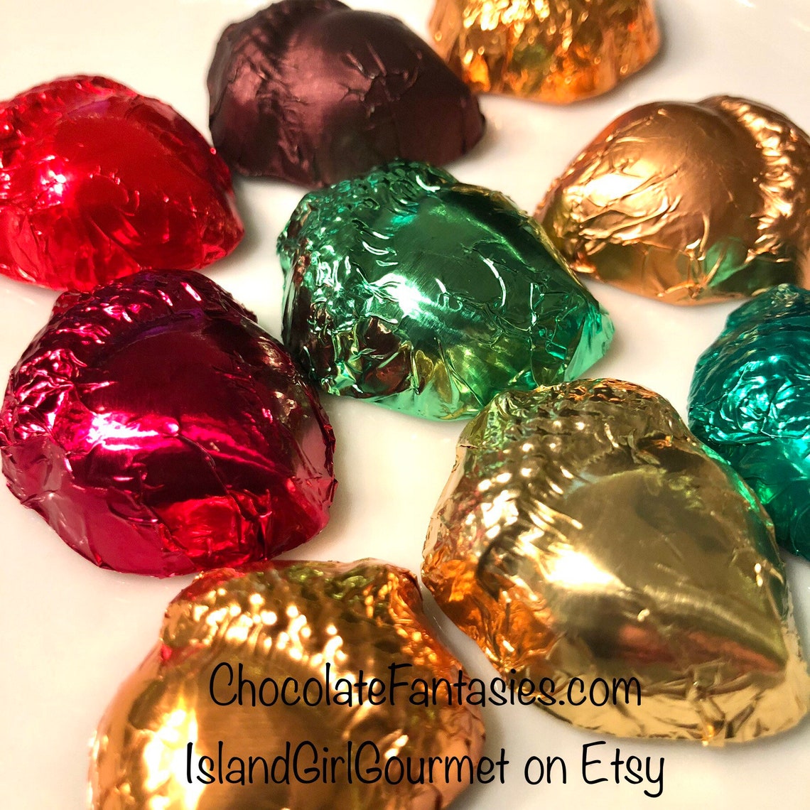 Foil Wrapped Little Chocolate Acorns 1 Lb Any Chocolate | Etsy