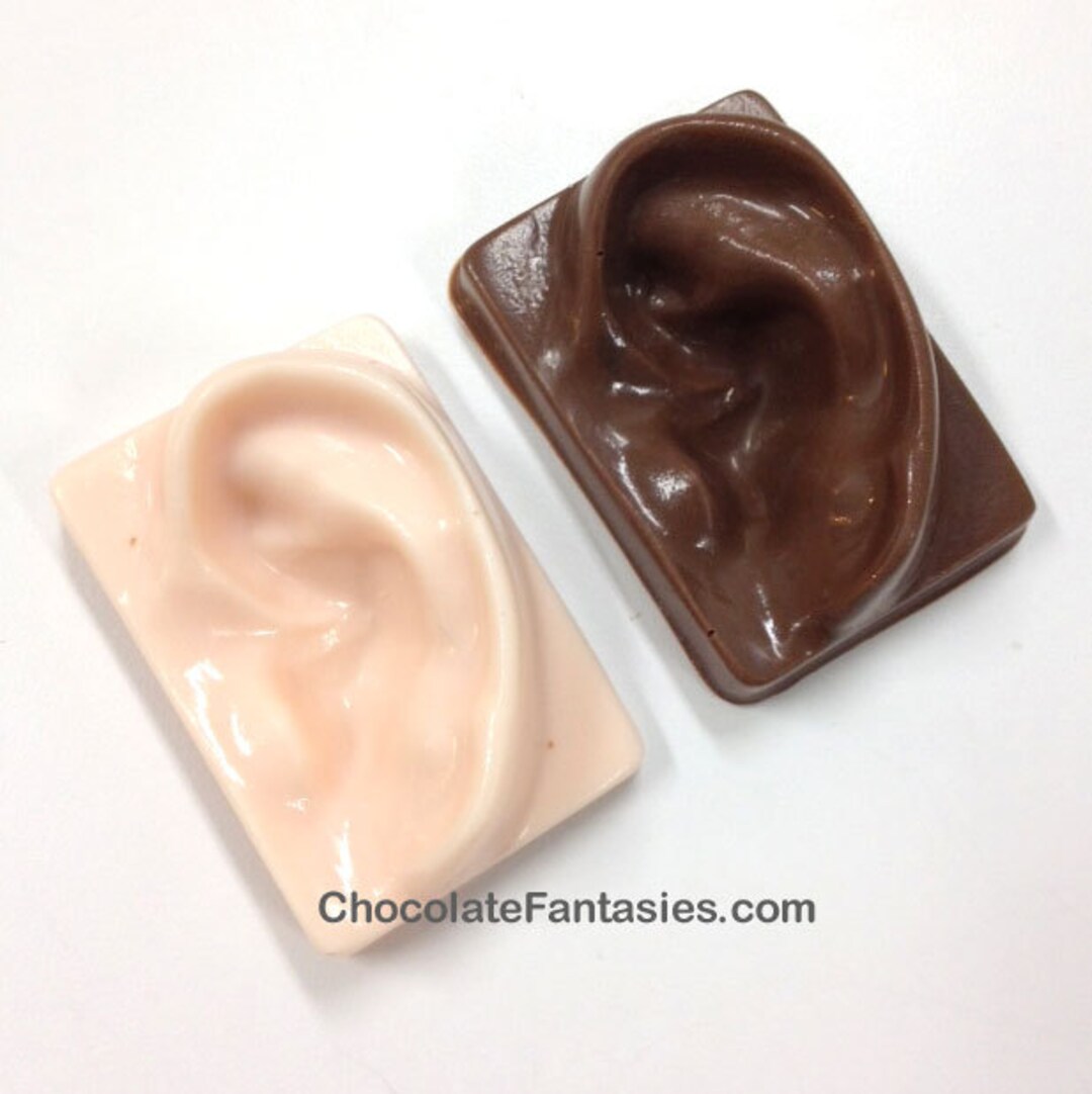 Lifelike Chocolate Ears, Audiology Hearing Aid Chocolates, Sold by the ...