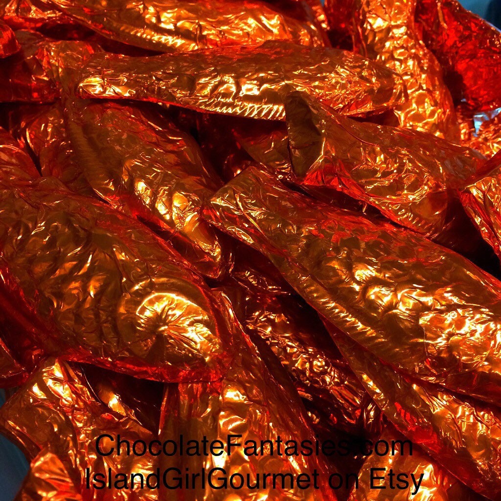 Large Foil Wrapped Chocolate Fish Favors Set of Two in Poly | Etsy