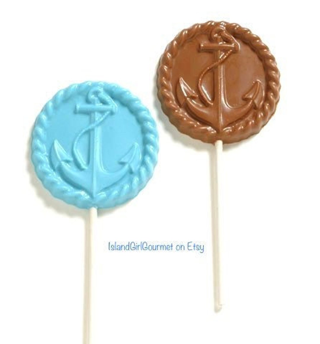 Chocolate Nautical Anchor Lollipop, Sold by the Each - Etsy