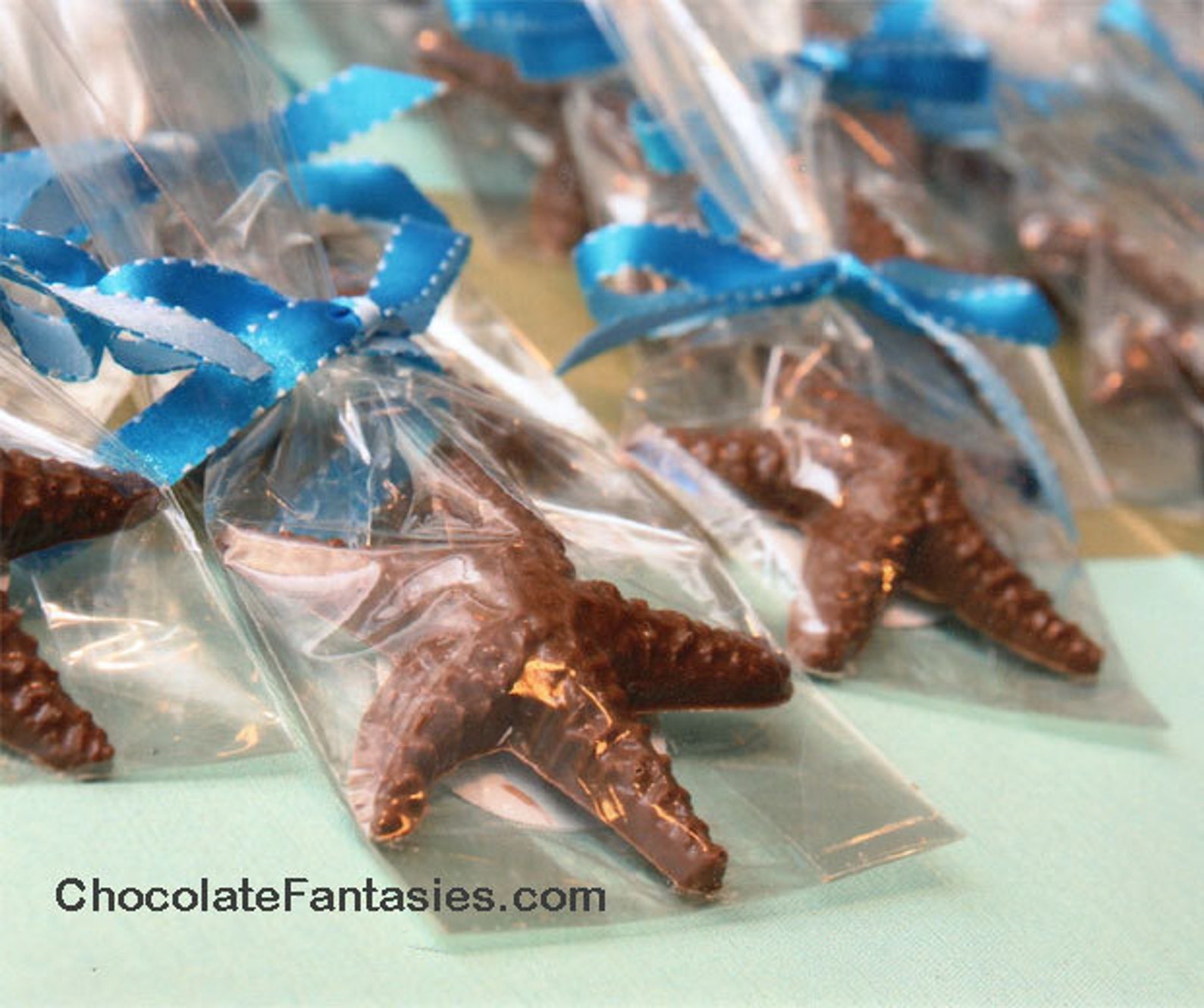 Chocolate Star Fish 1 Large Gift Bagged Tied Wtih Ribbon - Etsy