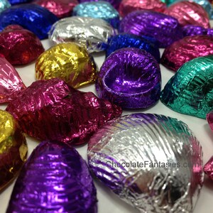 Foil Wrapped Chocolate Seashells, 1 Lb Bulk Boxed, Approx 43 Pcs. Any ...