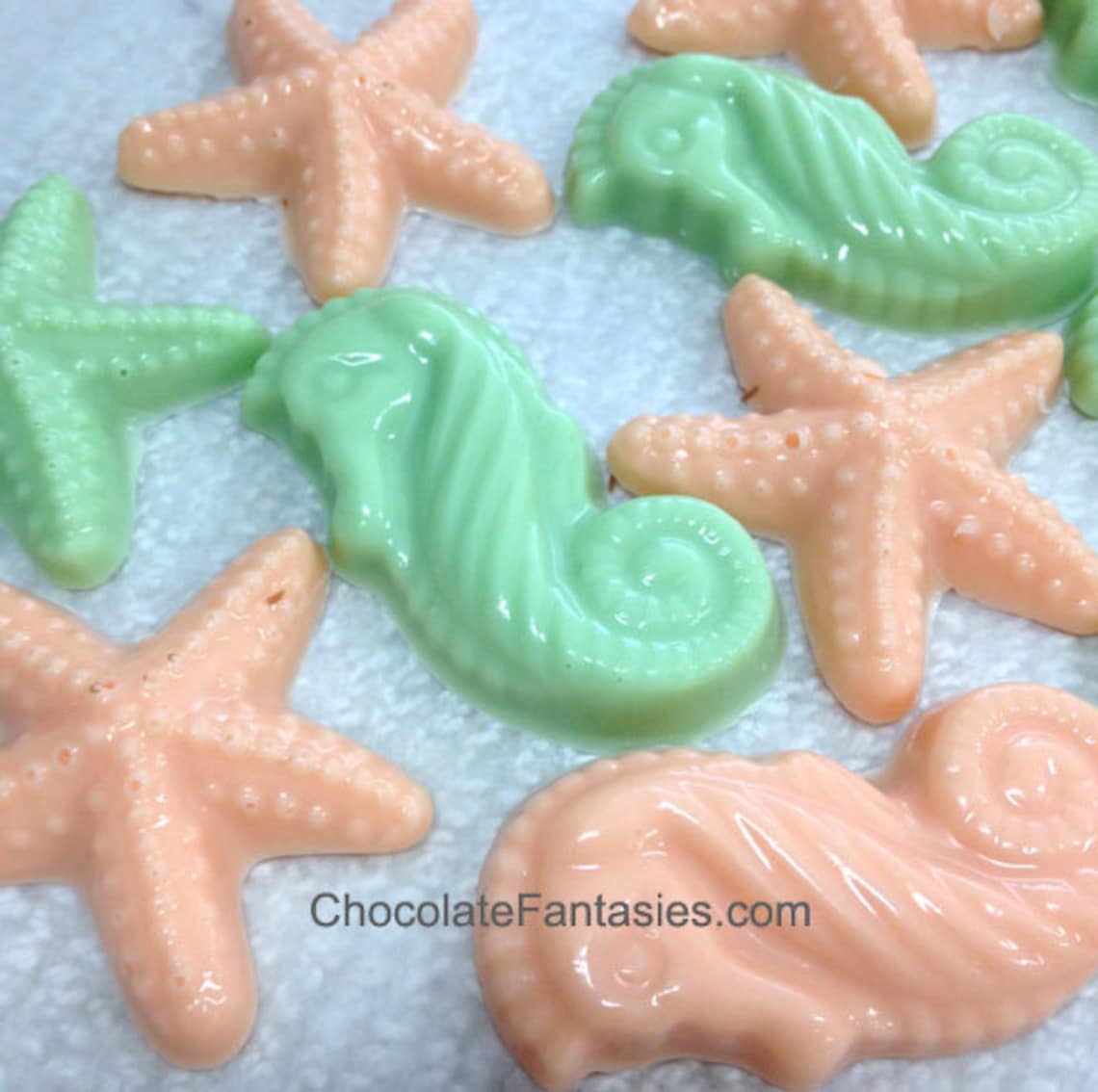 Chcolate Sea Creatures 1 Lb. for Favors, Cakes & Cupcake Decorations ...
