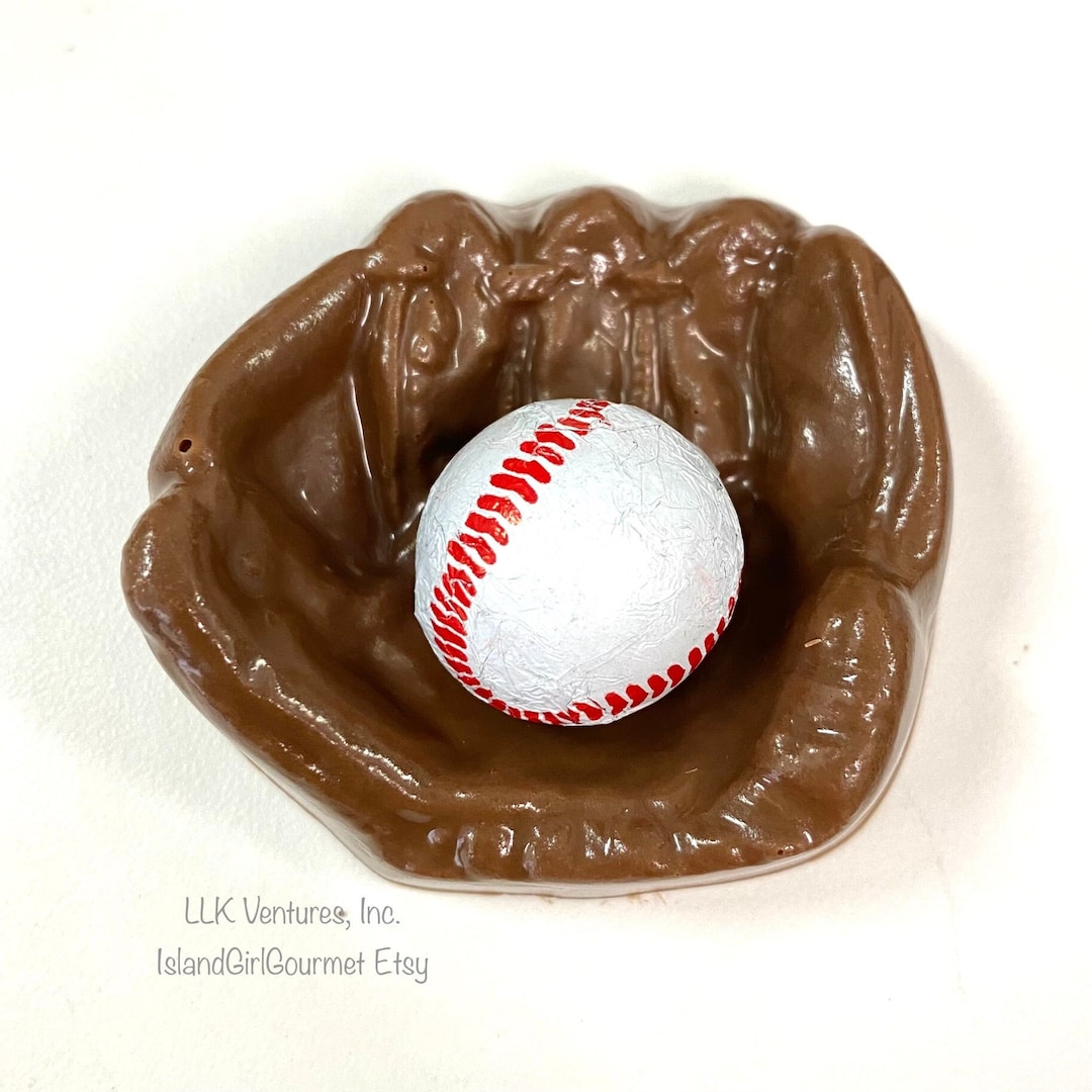 Chocolate Baseball Mitt and Foil Wrapped Milk Chocolate Baseball - Etsy