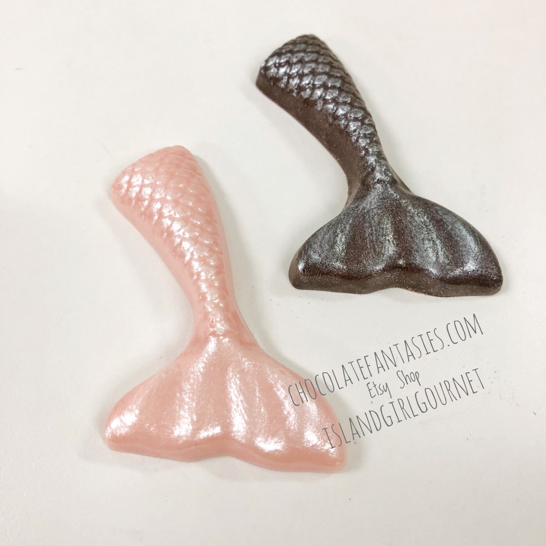 Chocolate Mermaid Tail, 1 Ea., Poly Bag, Tied With Ribbon, Ariel, Under ...