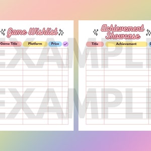 Pink Gamer Girl Planner | Gaming Journal | Printable Gaming Journal ...