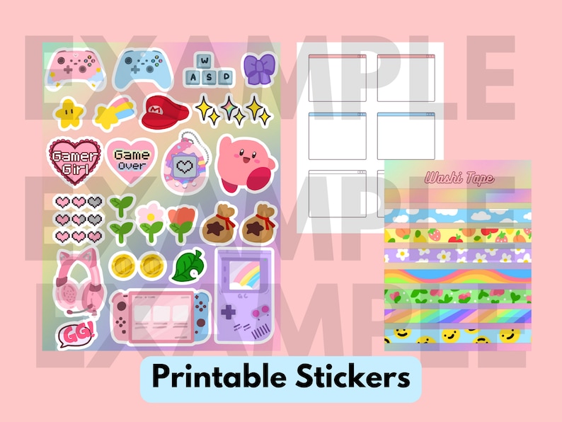 Pink Gamer Girl Planner Gaming Journal Printable Gaming Journal Video ...