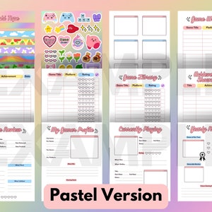 Pink Gamer Girl Planner | Gaming Journal | Printable Gaming Journal ...