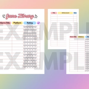 Pink Gamer Girl Planner | Gaming Journal | Printable Gaming Journal ...
