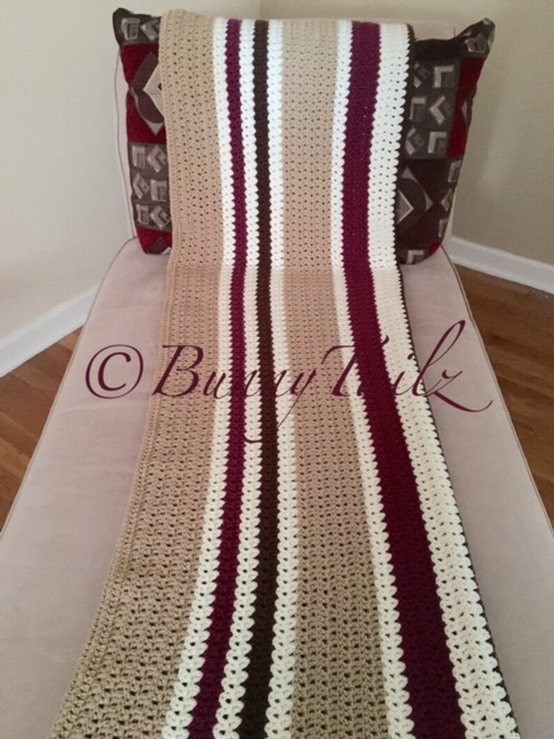Crochet V Stitch Hand Crochet Afghan Indian Summer Afghan - Etsy