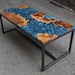 Epoxy RIVER COFFEE TABLE W/ Steel Base. - Etsy Canada