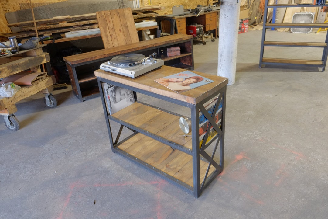 Vinyl Double Decker Record Player Stand - Etsy