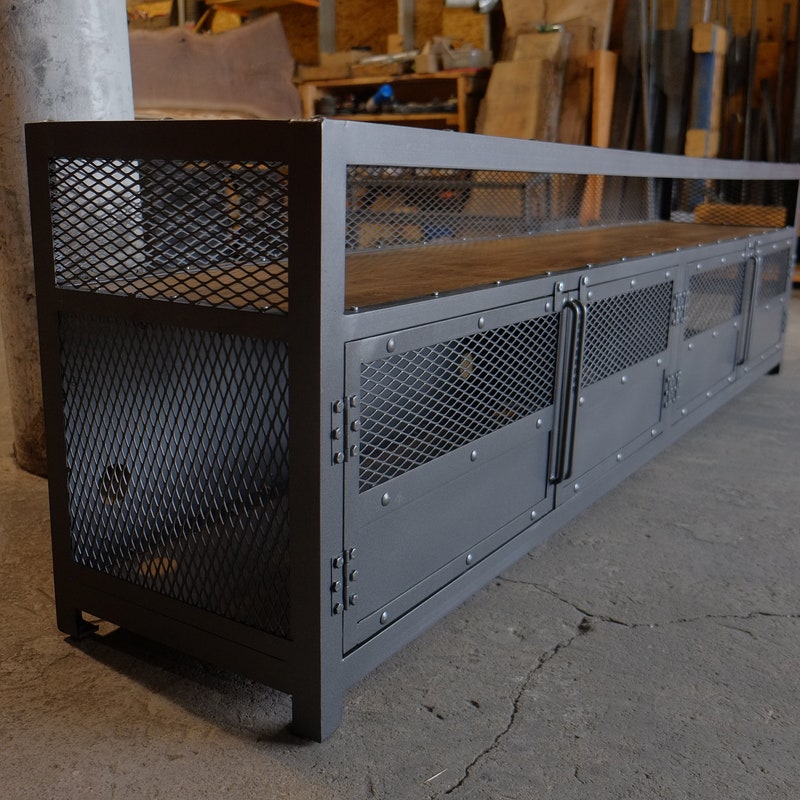 Industrial Media Console - Etsy