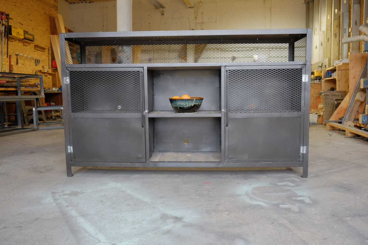 Industrial Steel Vinyl Media Record Console/ Credenza/ Stand/ Buffet - Etsy