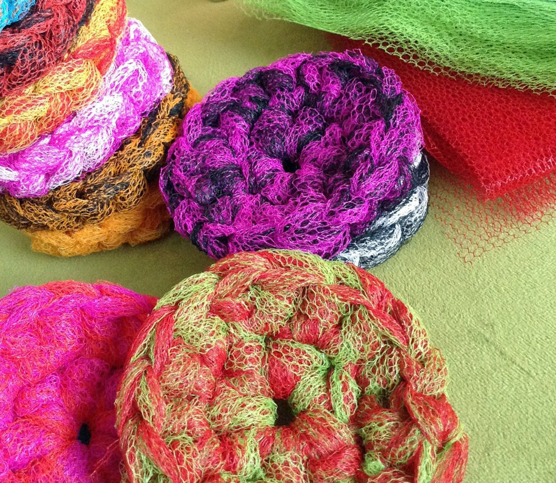 Pot Scrubbers Crochet PATTERN, Easy Crochet Scrubbie PATTERN, Great ...