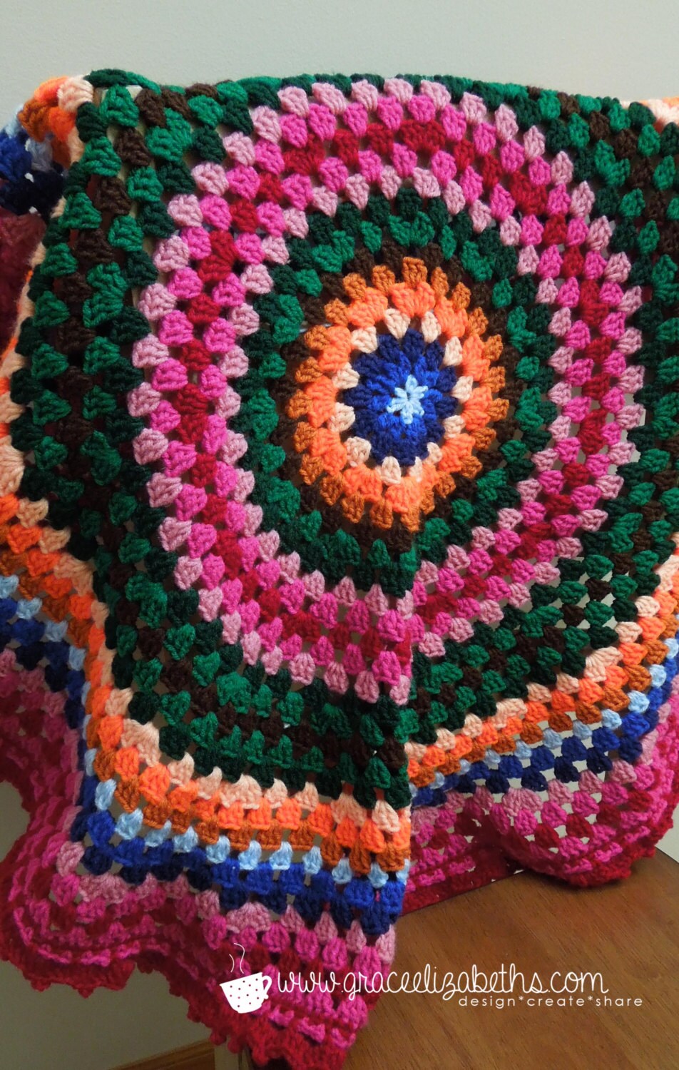 PATTERN to Crochet Circle Baby Blanket - Soft, Warm and Cozy PATTERN ...