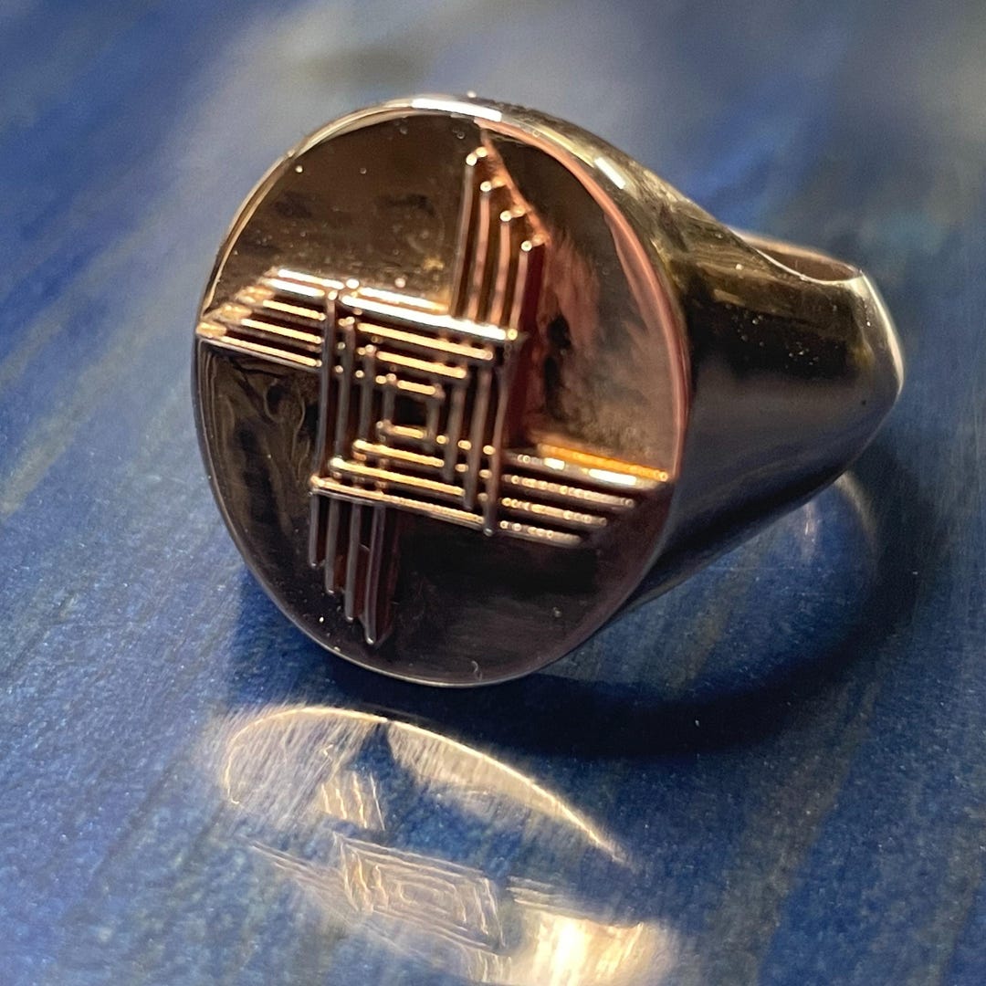 Saint Brigid Cross Signet Ring - Etsy