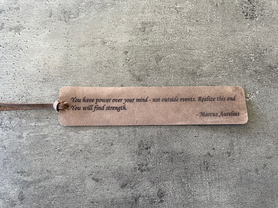 Marcus Aurelius Bookmark Courage Bookmark for Men Stoic Bookmark Marcus ...
