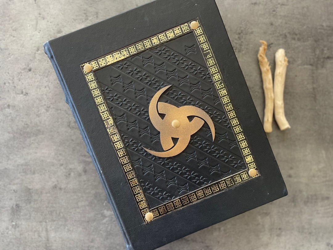 Antique Book Norse Grimoire Leather Spellbook Larp Wizard Blank Book of ...