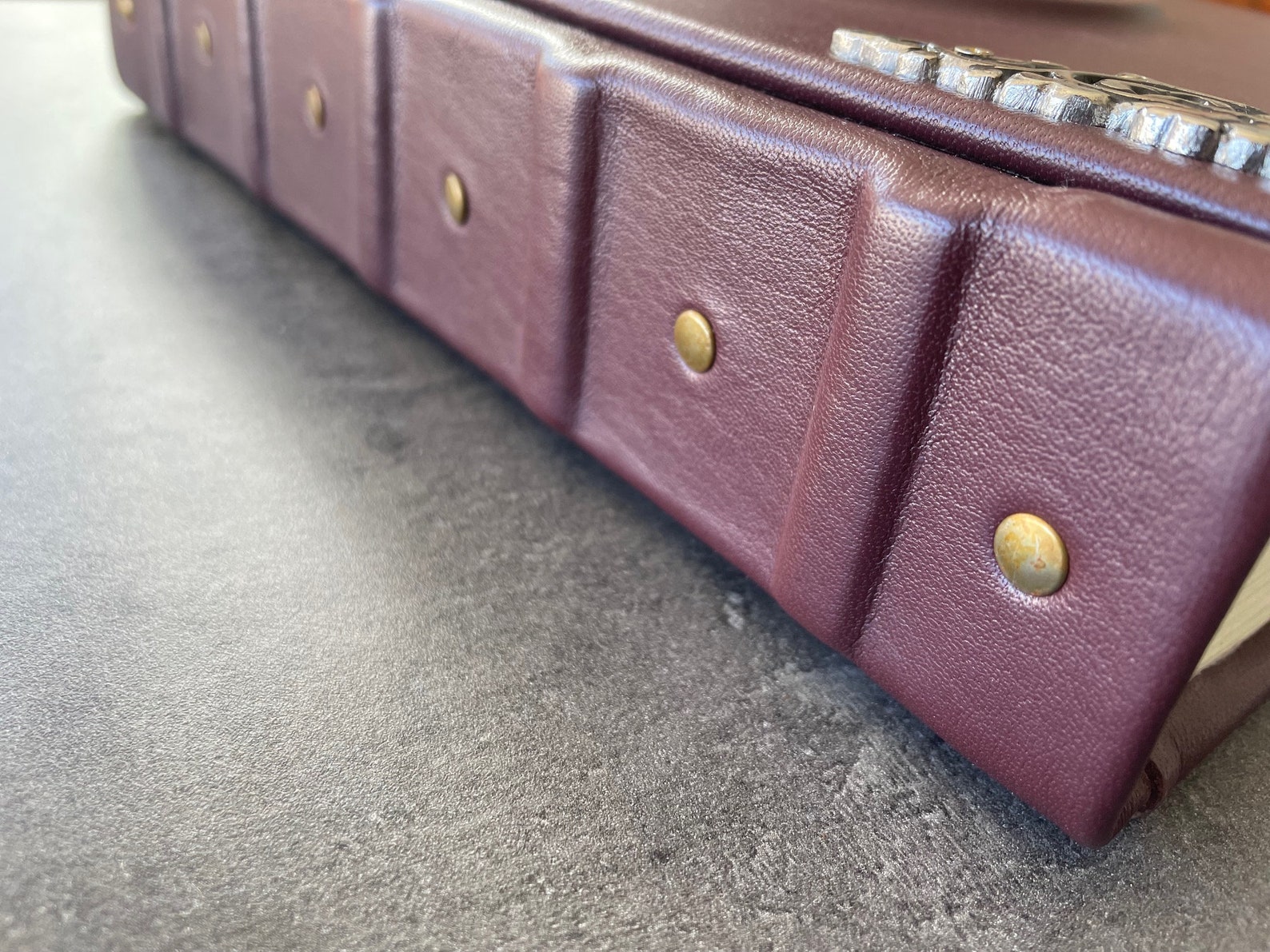 Antique Leather Spellbook Blank Book of Shadows Journal Large - Etsy