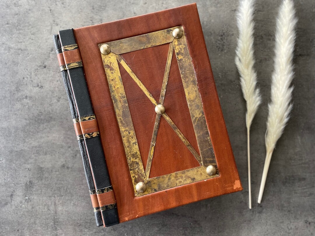 Metal Journal Blank Book of Shadows Journal Large Leather Journal ...