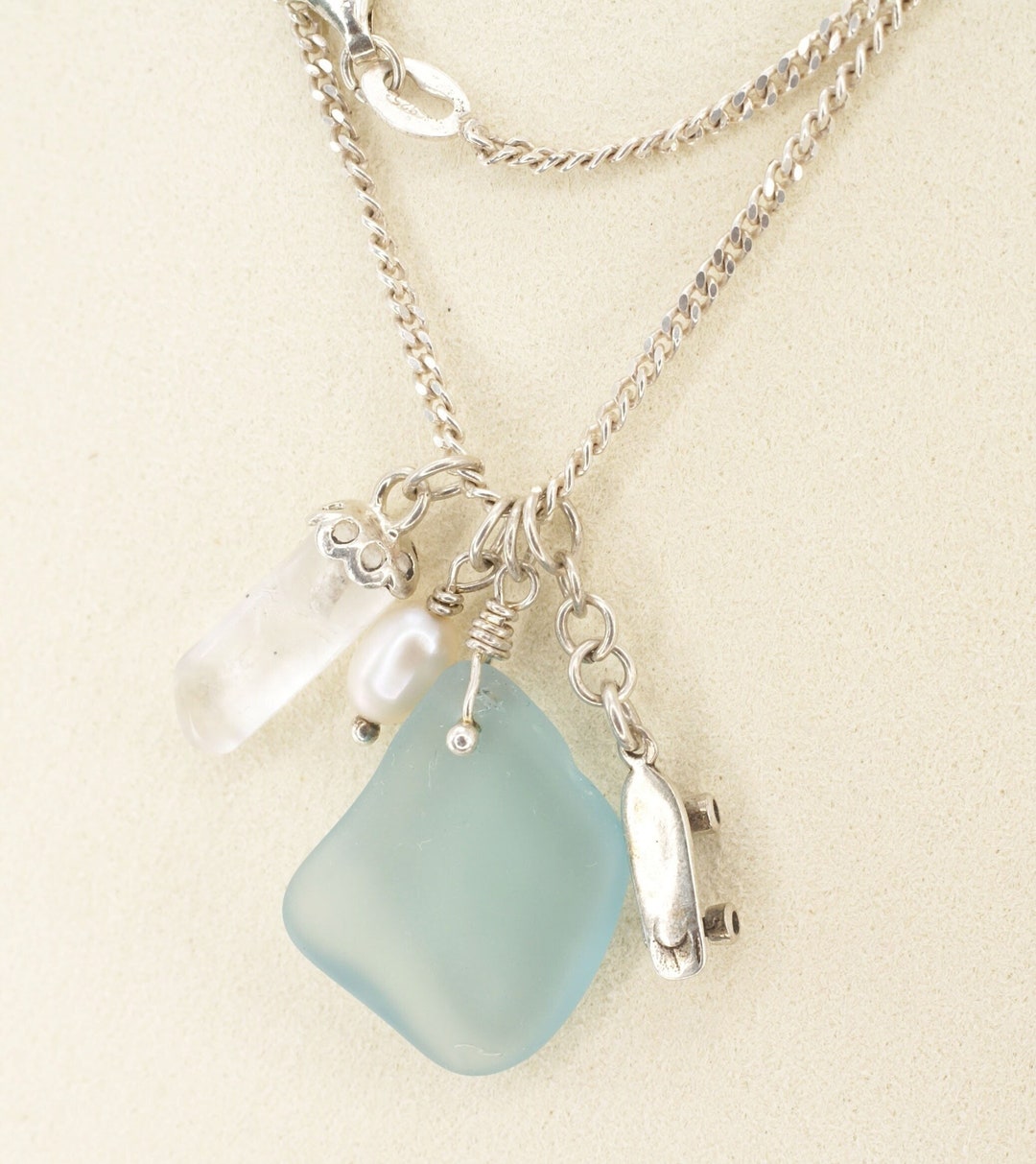 Authentic Sea Glass, Skateboard, Quartz Crystal, Freshwater Pearl ...