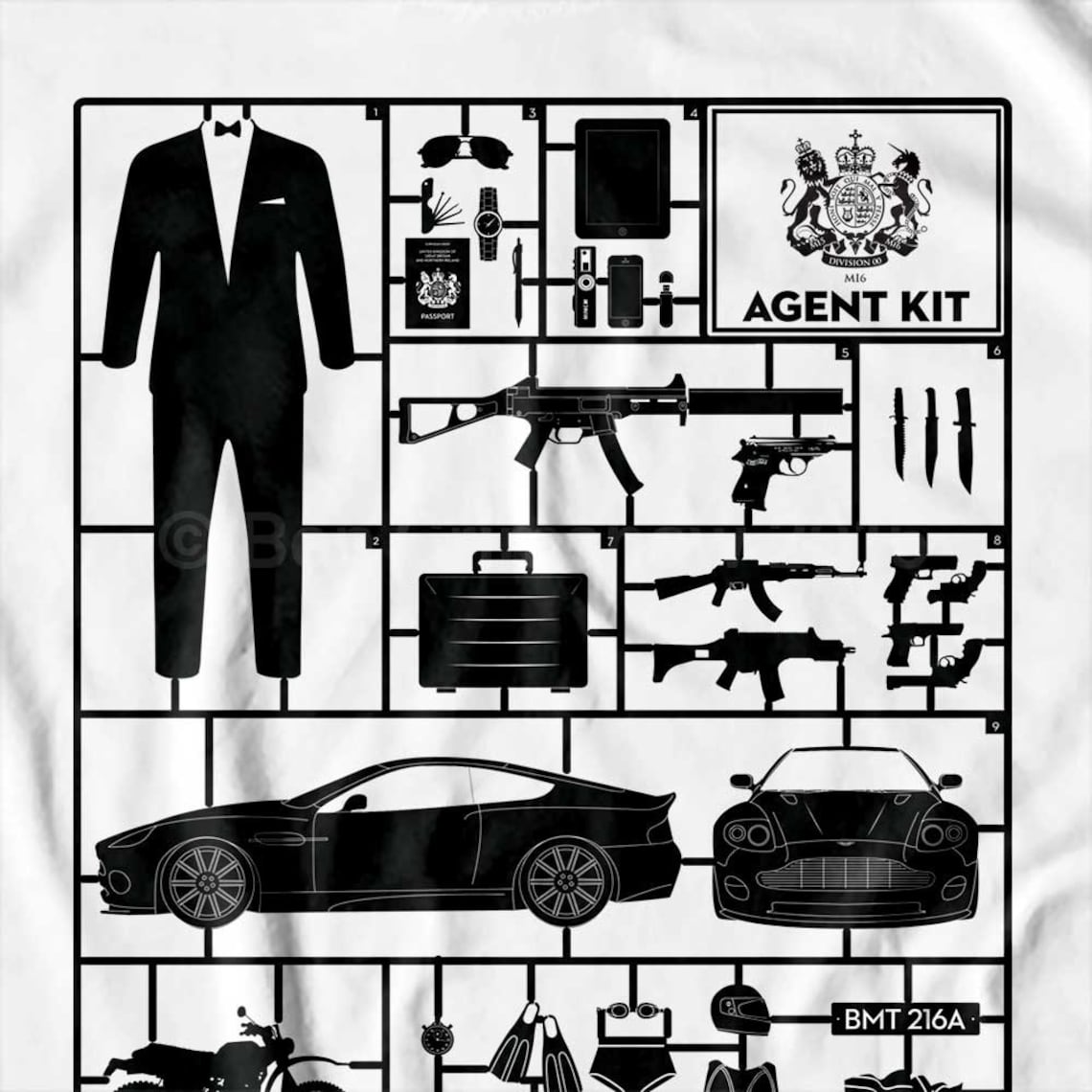 SECRET AGENT KIT T-shirt 012 | Etsy