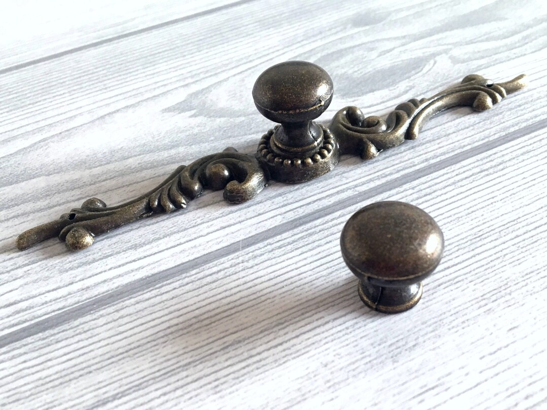 Small Knob Drawer Knobs Pulls Antique Bronze Dresser Knobs - Etsy