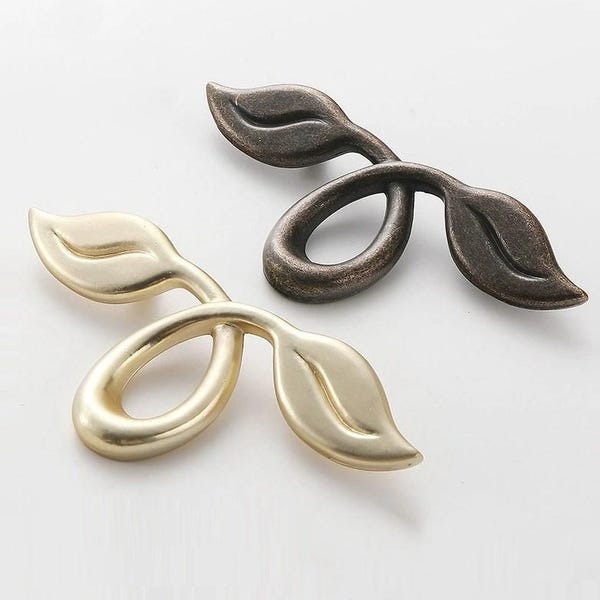 Leaf Drawer Pulls - Etsy