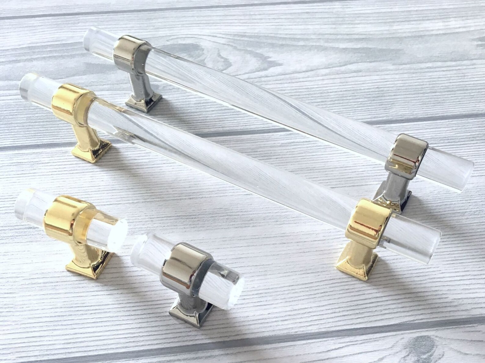 5 1/4 5 1/2 5 3/4 Acrylic Cabinet Pulls | Etsy