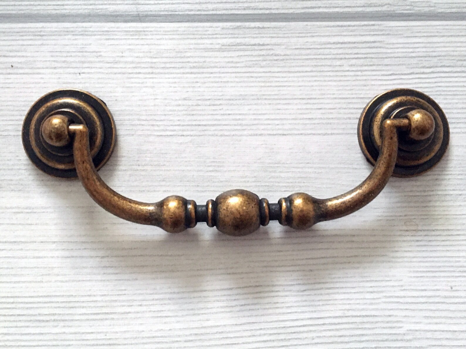4 1/4 Bail Drawer Pull Handles Rustic Drop Dresser Pulls - Etsy