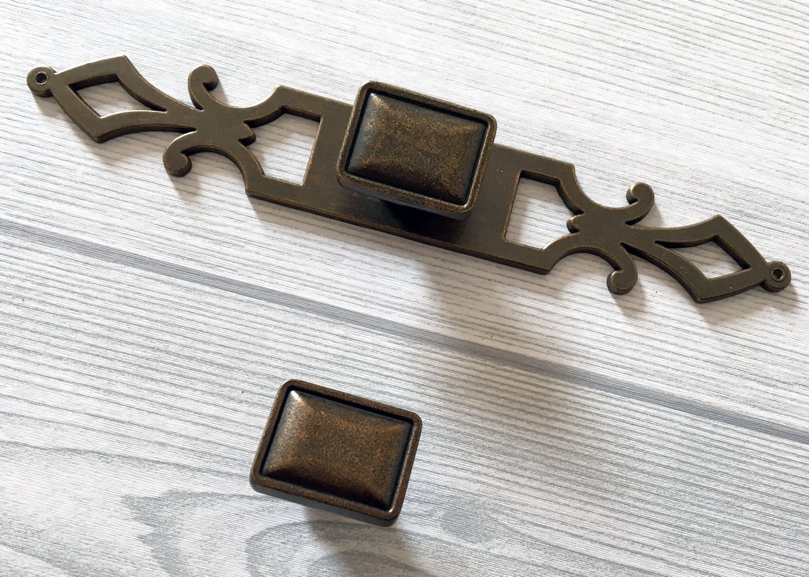 Vintage Style Dresser Knobs Rectangular Drawer Pulls Handles - Etsy