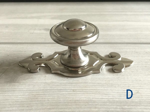 Brushed Nickel Drawer Knobs Pulls Handles Steel Dresser Pull | Etsy