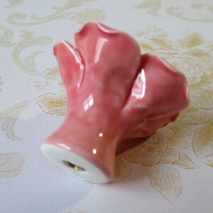Buy Knobs Rose Flower / Shabby Chic Dresser Knobs / Pink Ceramic Drawer Knobs Pulls Handles ...