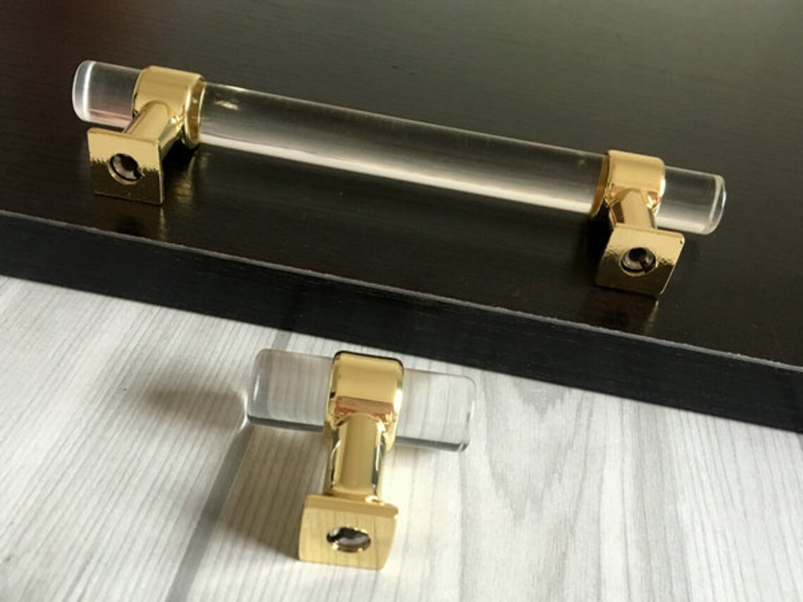 4 4.25 4.5 4.75 Acrylic Cabinet Pulls | Etsy