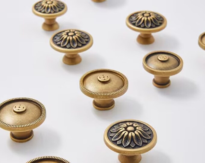Antique Bronze Knob Brass Knobs Brass Knobs Dresser Knobs Bronze Drawer Knob Pulls Handles ...