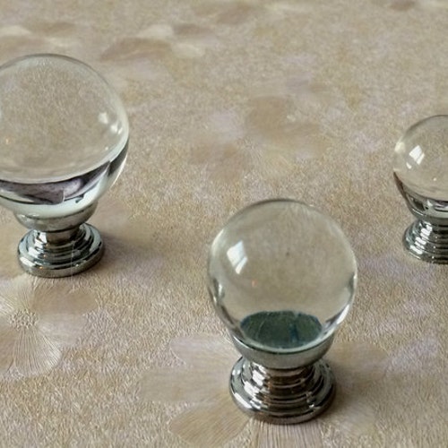 Glass Dresser Knob Pull Crystal Drawer Knobs Pulls Handle - Etsy