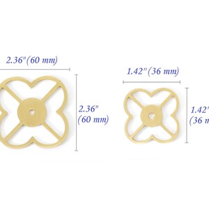 Backplate Solid Brass Cabinet Knob Backplates Brushed Gold Back Plates ...