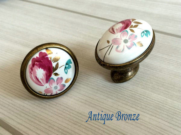 Flower Knob Dresser Knobs Drawer Knob Pulls Handle Floral | Etsy
