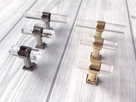 Acrylic Knob Lucite Knobs Cabinet Knobs Glass Look Lucite - Etsy