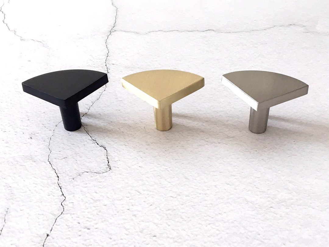 1/4 Moon Knob Quarter Circle Drawer Knob Cabinet Knobs Sector Cabinet ...