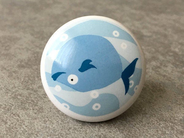 Whale Knob Kids Knobs Dresser Knob Nautical Drawer Knobs Pulls - Etsy