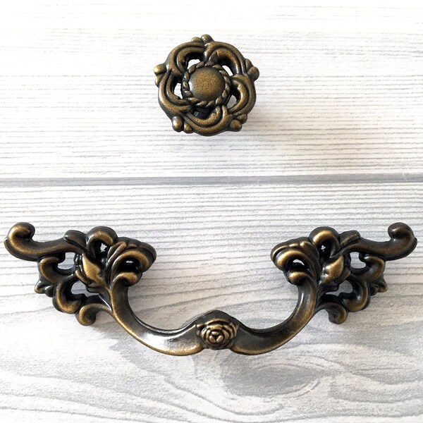 Rustic 3 Drawer Pulls - Etsy