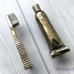 3" Toothbrush Toothpaste Drawer Pull Handles Bathroom Cabinet Pulls ...