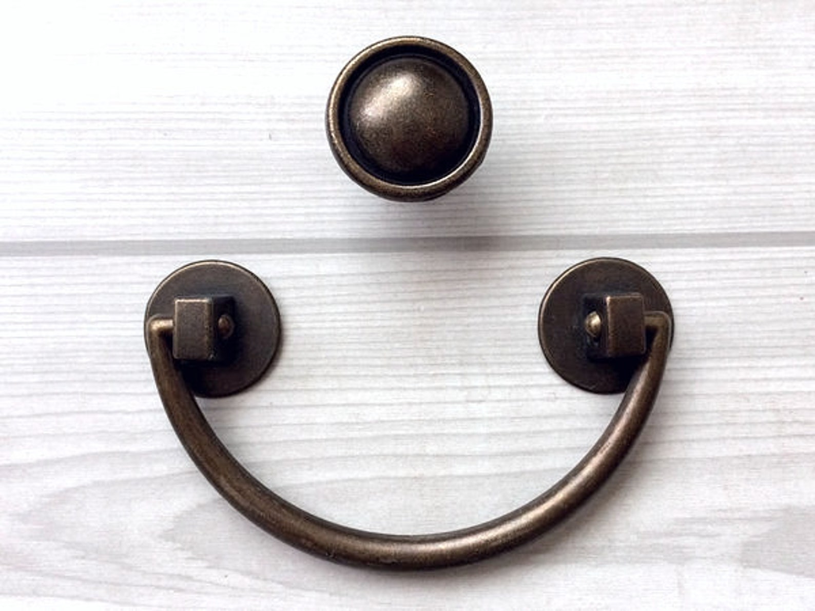 3 Drop Handles Bail Drawer Pulls Dresser Pull Handle - Etsy