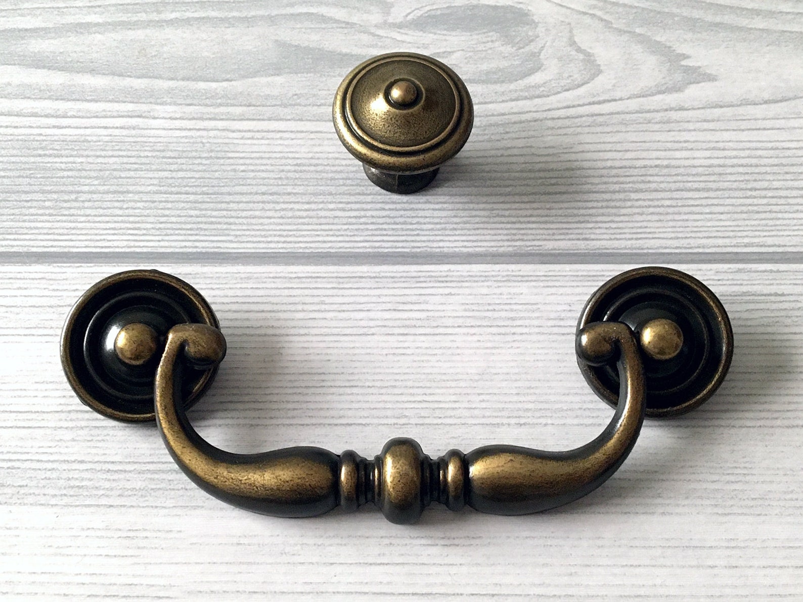 4.25 Drop Bail Drawer Pull Handles Rustic Dresser Pulls - Etsy