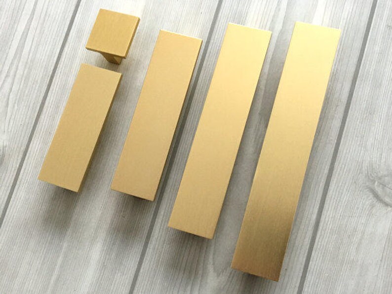 16 64 96 128 160 mm Gold Schrankgriffe Küchenmöbel Griffe | Etsy